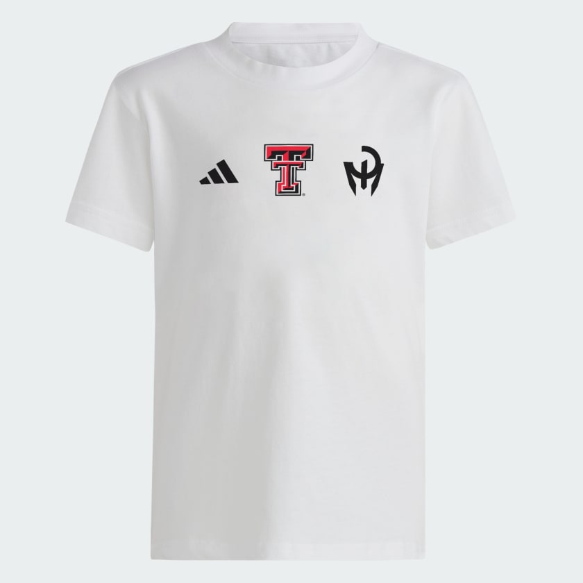 adidas Texas Tech Fresh Tee Kids - White | Free Shipping with adiClub ...