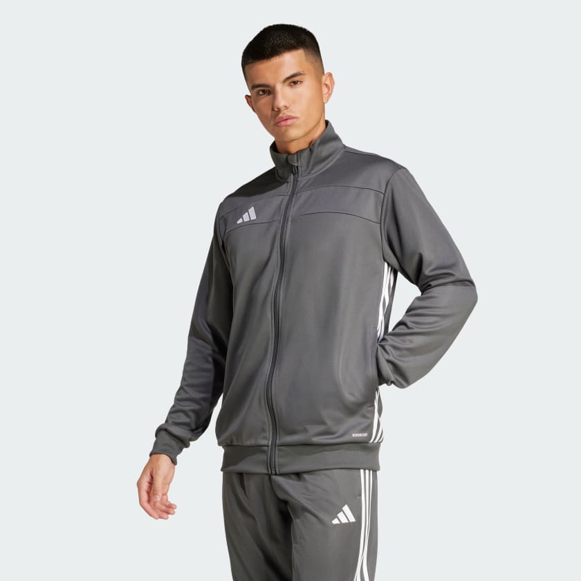 adidas Tiro 25 Essentials Training Jacket - Grey | Free adidas Tiro 25 Essentials Training Jacket - Grey | Free