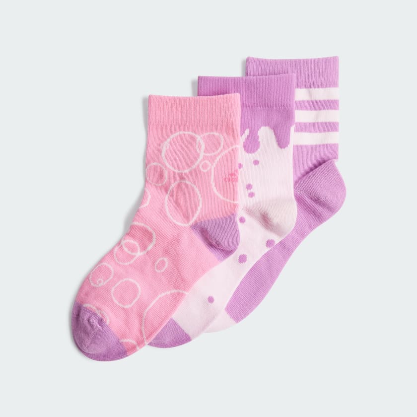 adidas Graphic Socks 3 Pair Pack Kids - Pink | Free Shipping with ...