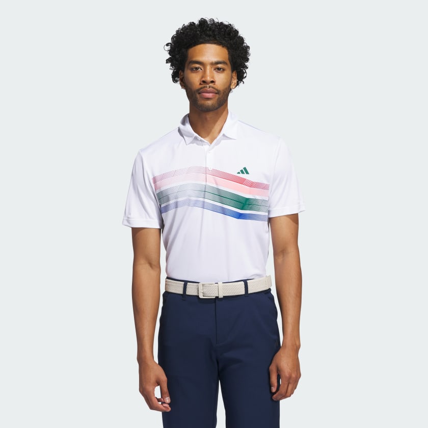 adidas Core Chest Stripe Polo Shirt - White | adidas Australia