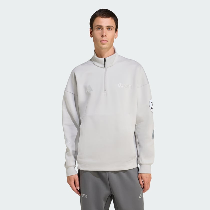 adidas Mercedes–AMG Petronas Formula One Team Silver Arrows Half-Zip ...