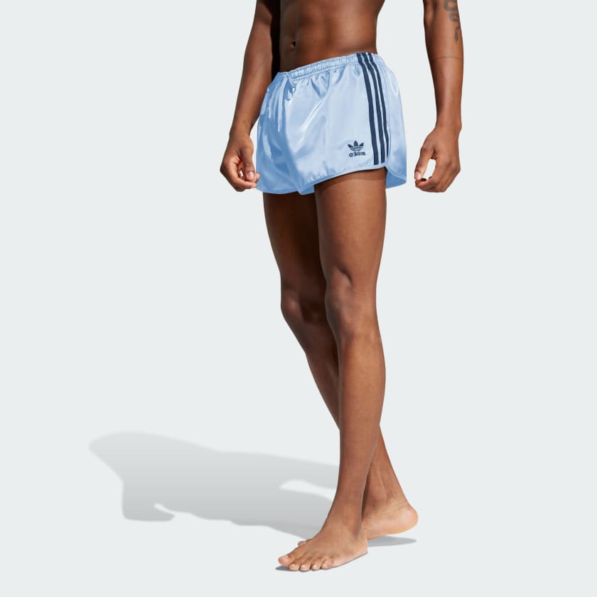 adidas Adicolor 3-Stripes 2-Inch Swim Shorts - Blue | adidas UK
