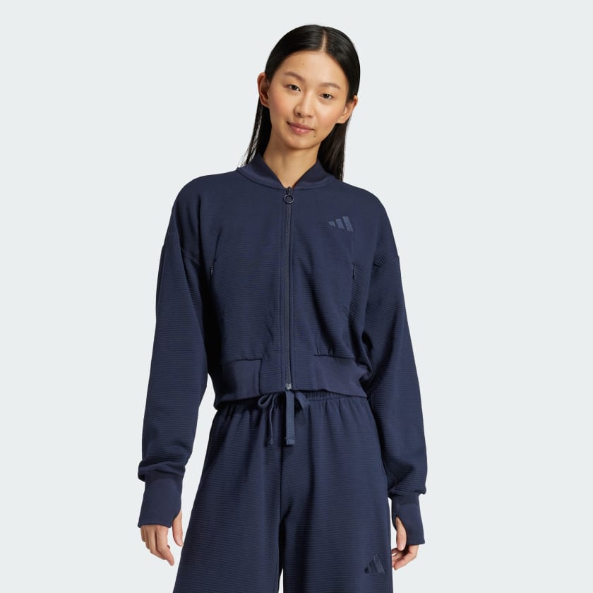 adidas ALL SZN Rib Track Top - Blau | adidas Deutschland