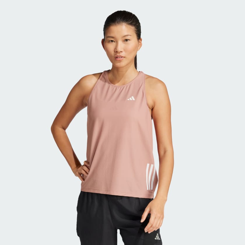 adidas Own The Run Tank Top - Pink | adidas UK