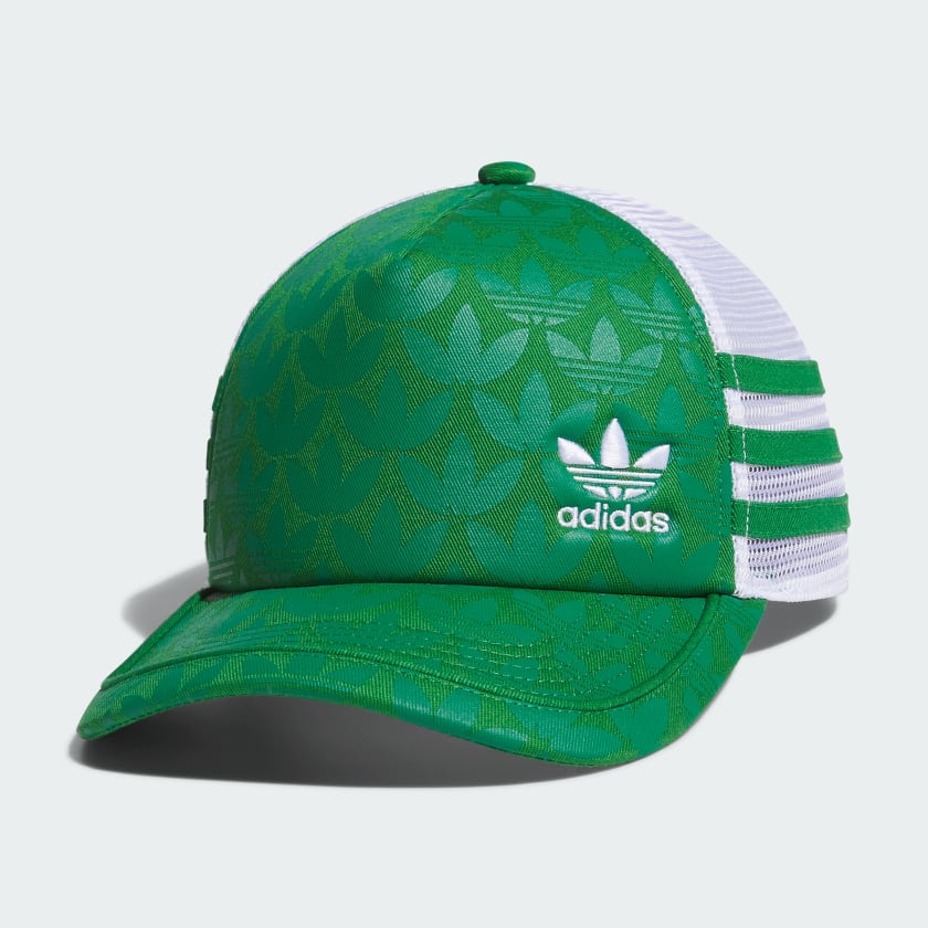 adidas OG Monogram Trucker Hat - Green | Free Shipping with adiClub ...