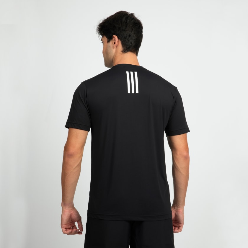 Camiseta Own The Run 3 Listras - Preto adidas | adidas Brasil