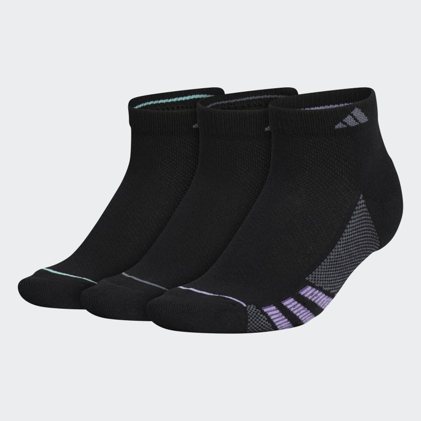 adidas Superlite Stripe Low-Cut Socks 3 Pairs - Black | EW9767 | adidas US