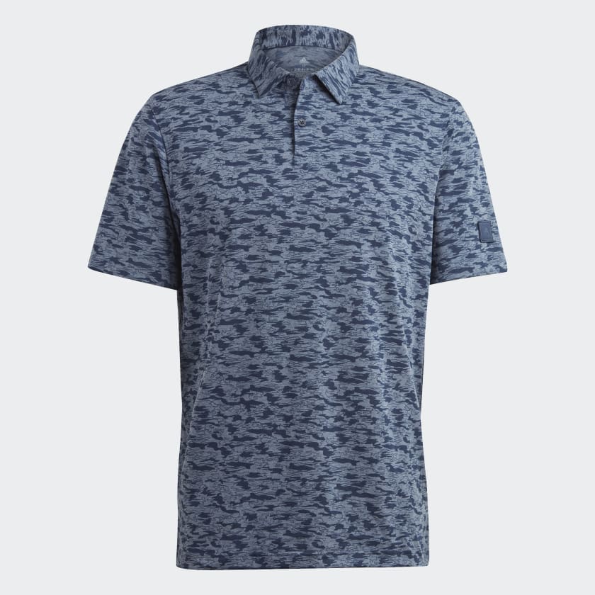 adidas Go-To Camo-Print Golf Polo Shirt - Blue | adidas Australia