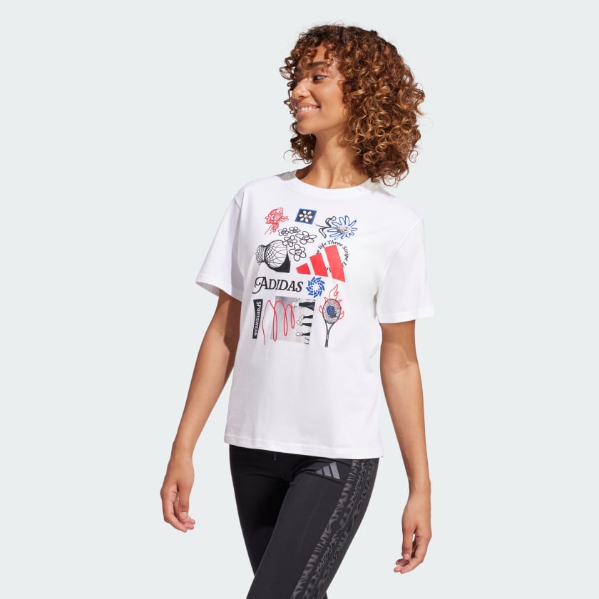 adidas Codes Photoreal Graphic Tee - White | Free Shipping with adiClub ...