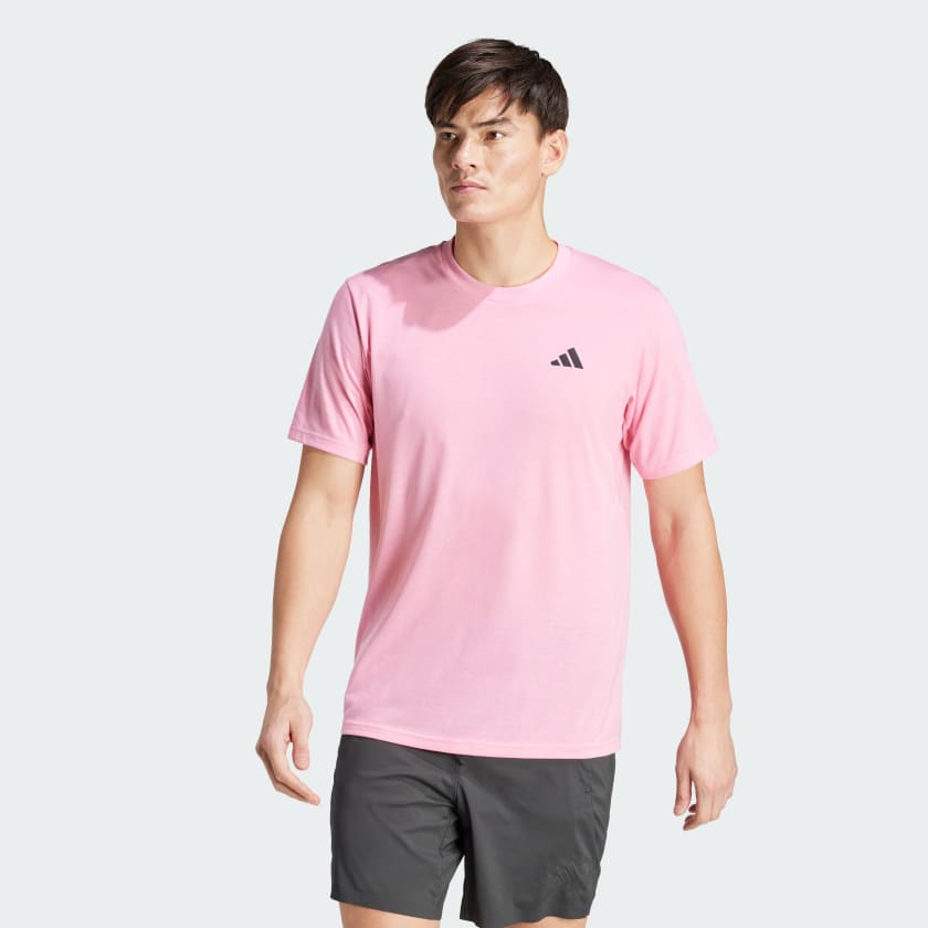 adidas Train Essentials Feelready Training Tee - Pink | Free Shipping ...