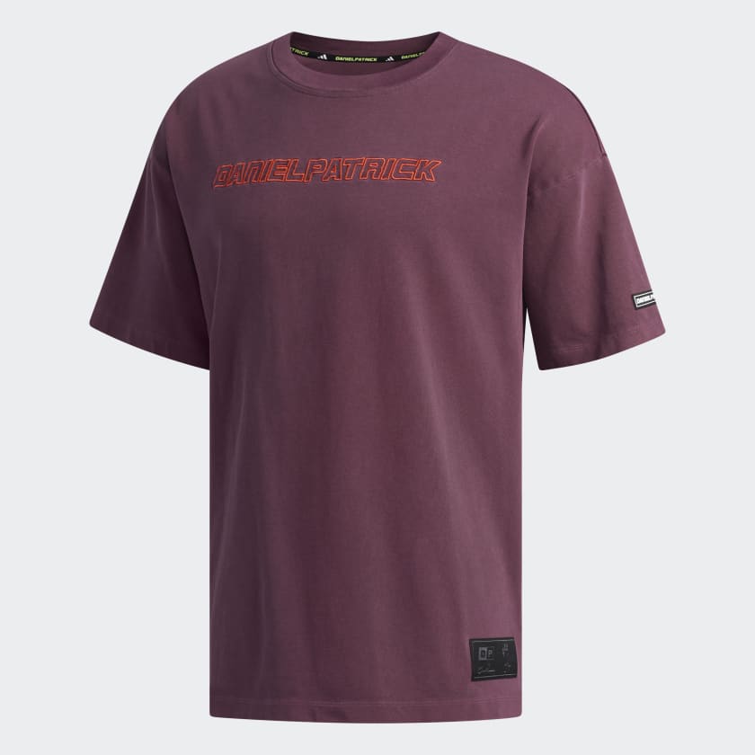 adidas Daniel Patrick x Harden Tee - Burgundy | adidas Australia