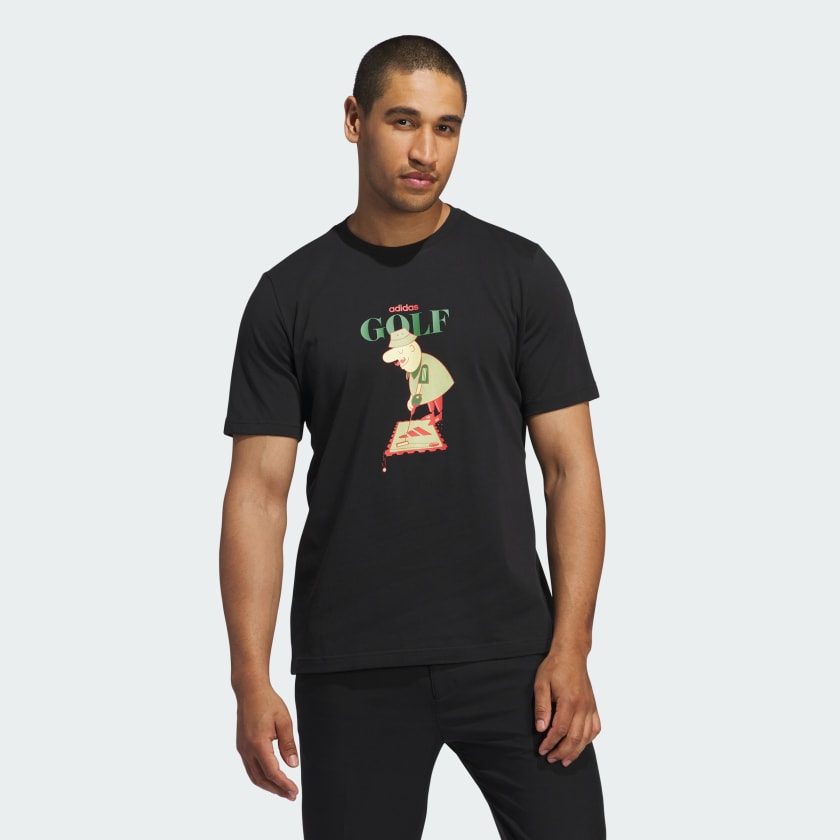 adidas Chip Greens Graphic Tee - Black | adidas Australia