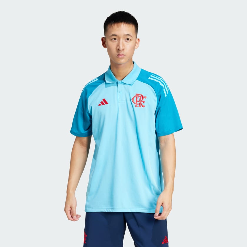 Camisa Polo Algodão CR Flamengo Tiro 24 - Azul adidas | adidas Brasil