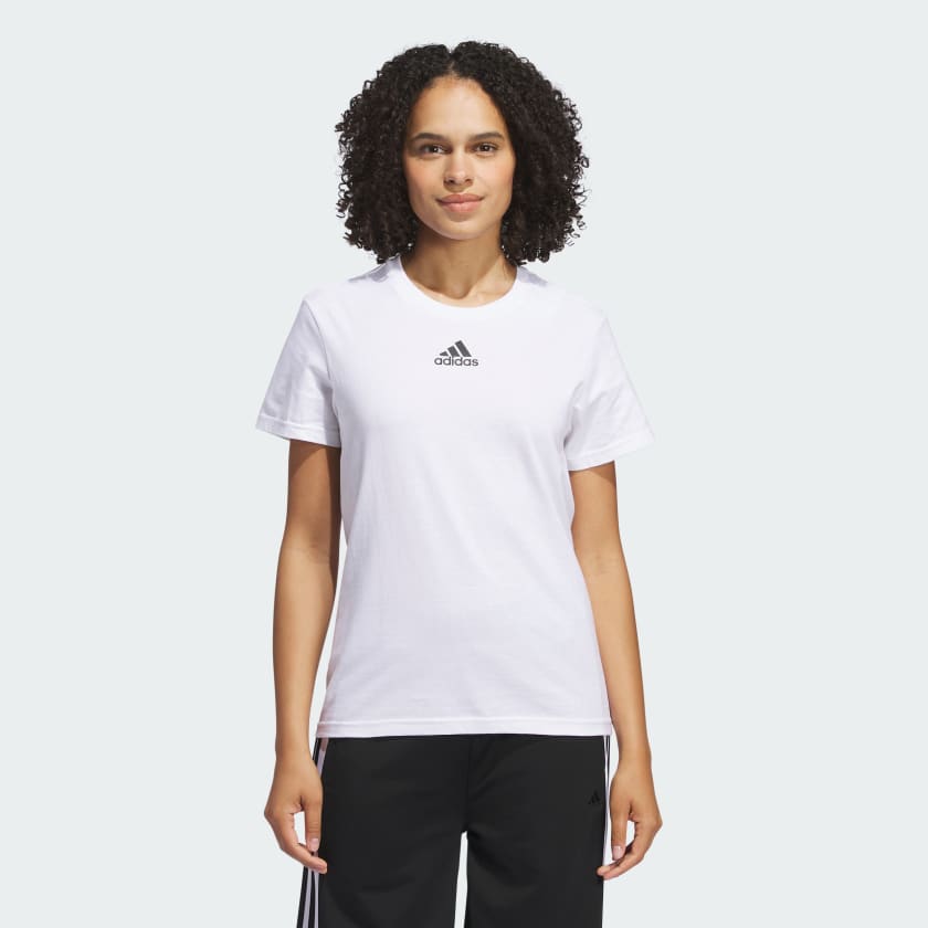 W SMALL LOGO T - Branco adidas | adidas Brasil
