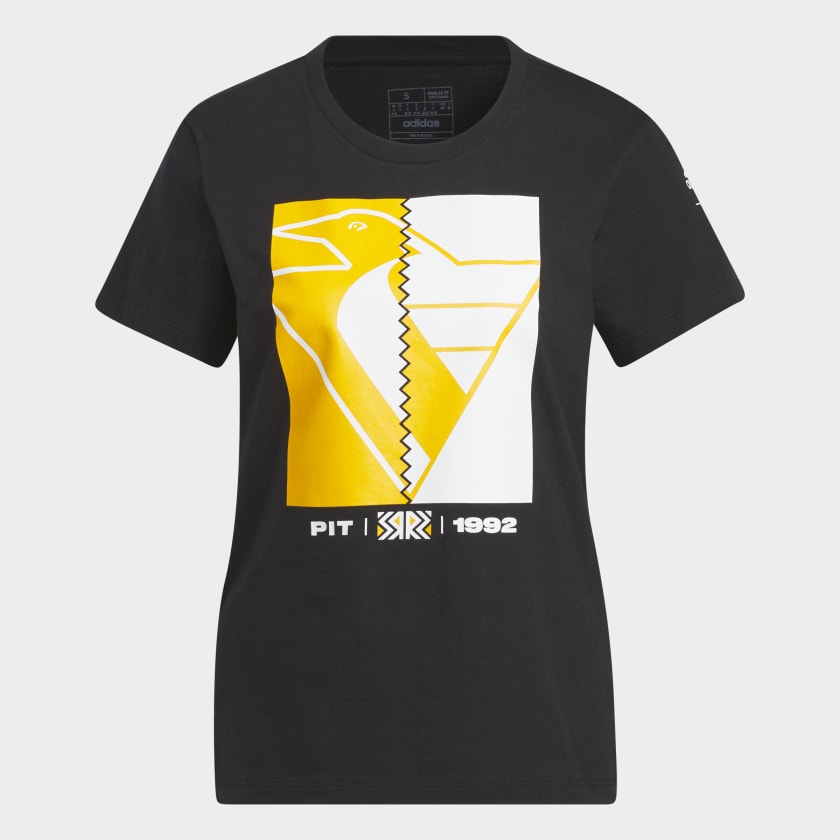 adidas Penguins Playmaker Tee - Black | Free Shipping with adiClub ...