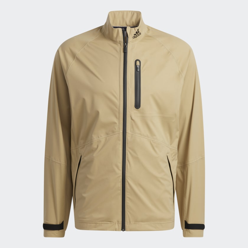 adidas RAIN.RDY Full-Zip Jacket - Beige | adidas Australia