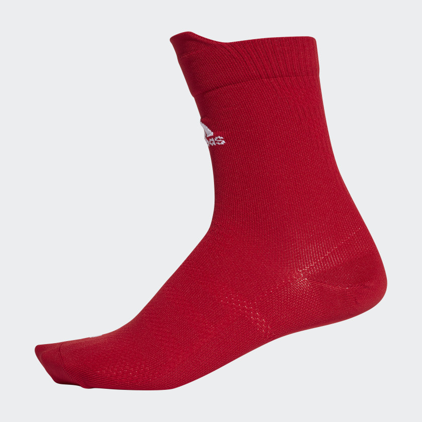 Adidas Alphaskin Ultralight Crew Socks Red Adidas Uk