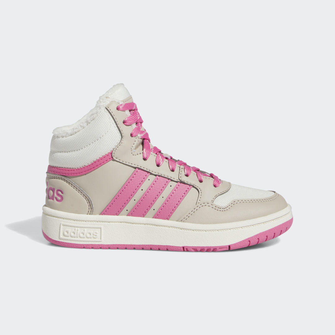 Adidas Sportswear Hoops Mid 3.0 Schoenen Kids Kinderen Beige - Schoenen.nl