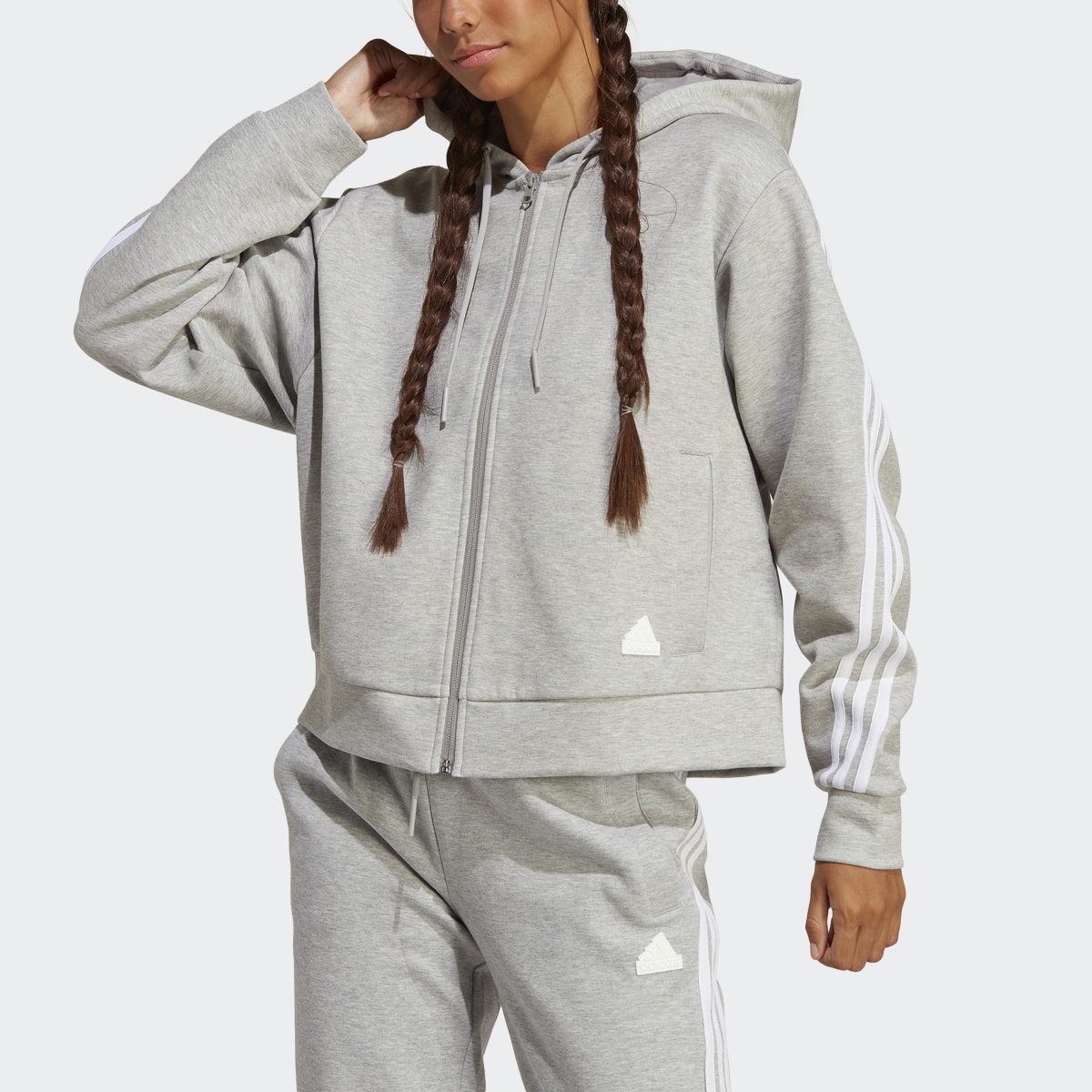 Adidas Future Icons 3-Stripes Full-Zip Hoodie - IB8511
