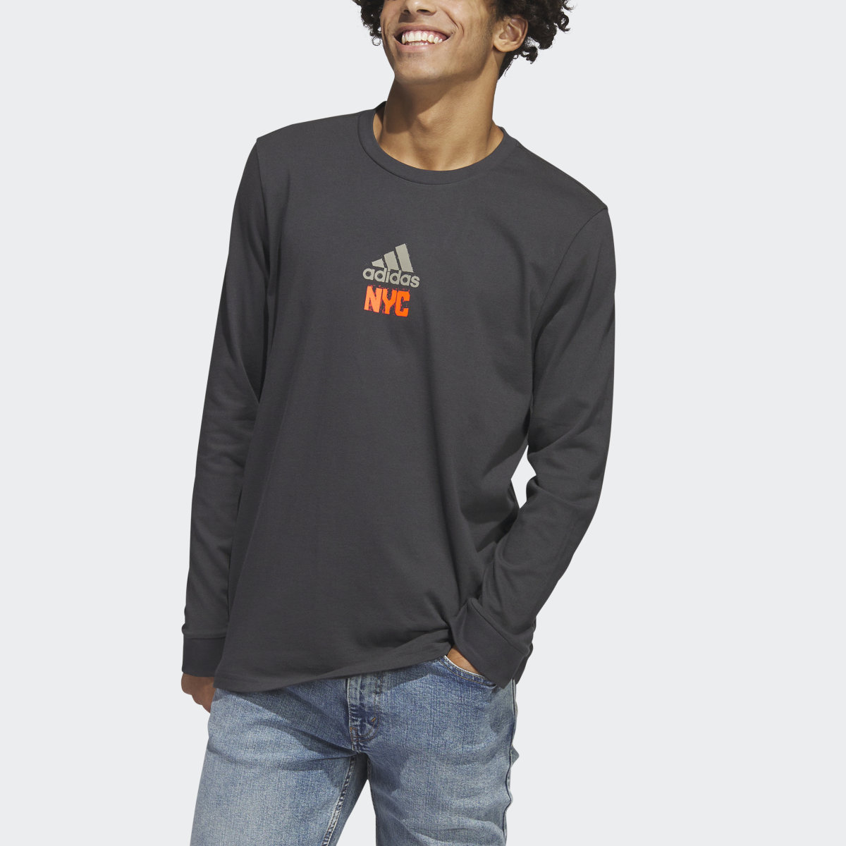 Adidas New York Long Sleeve Graphic Tee - IC7737
