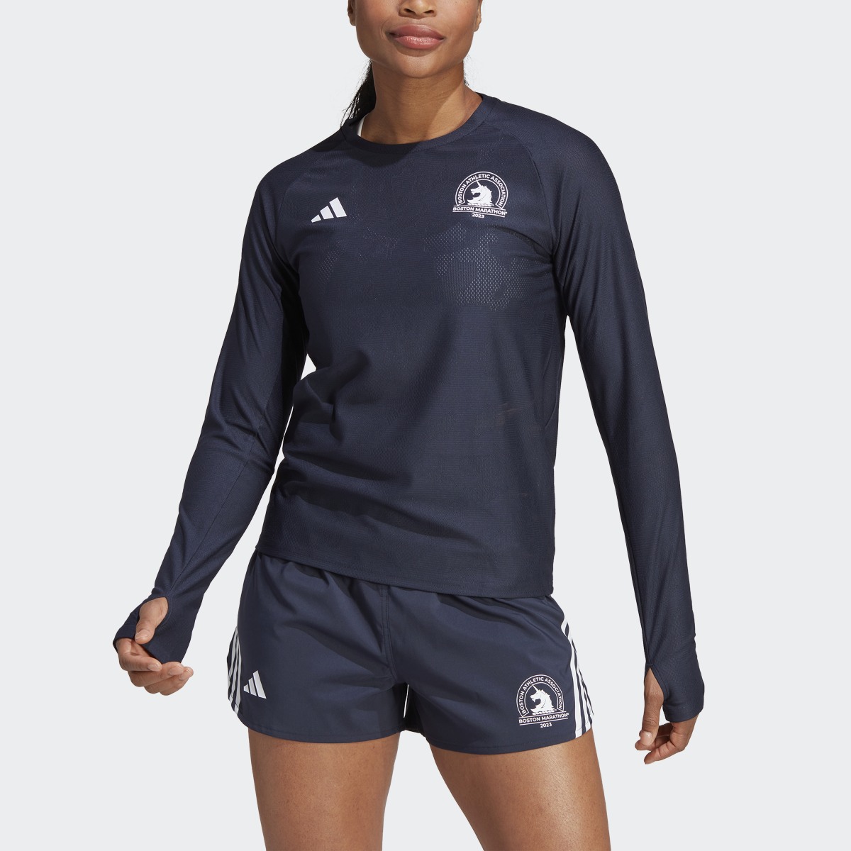 Adidas - Boston Marathon® Made to Be Remade Long Sleeve Running Tee