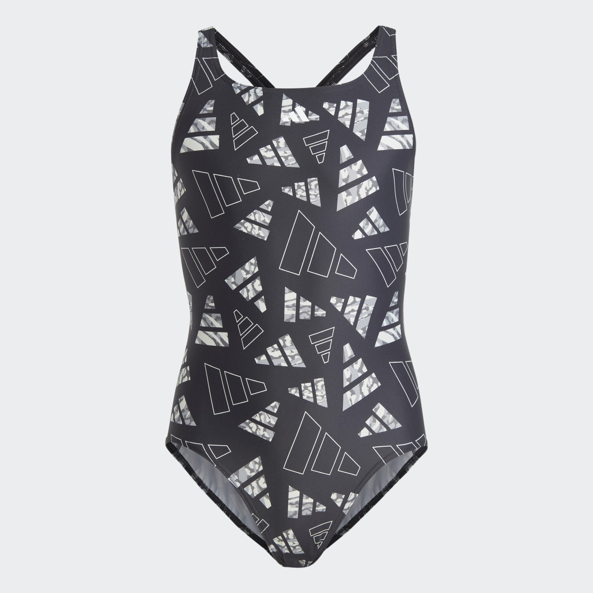 Adidas 3 Bar Logo Graphic Swimsuit - IB4313