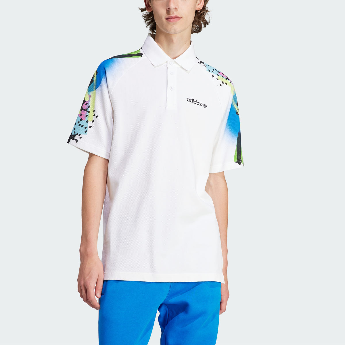 Adidas Retro Graphic Polo Shirt - IN2376