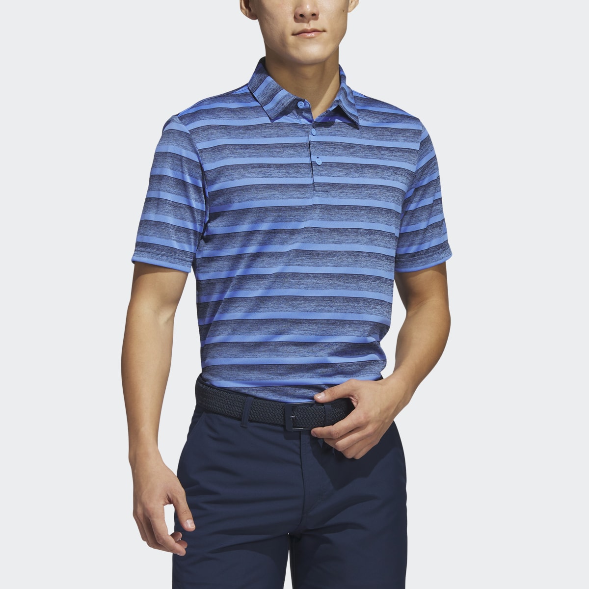 Adidas Two-Color Striped Polo Shirt - HR8013