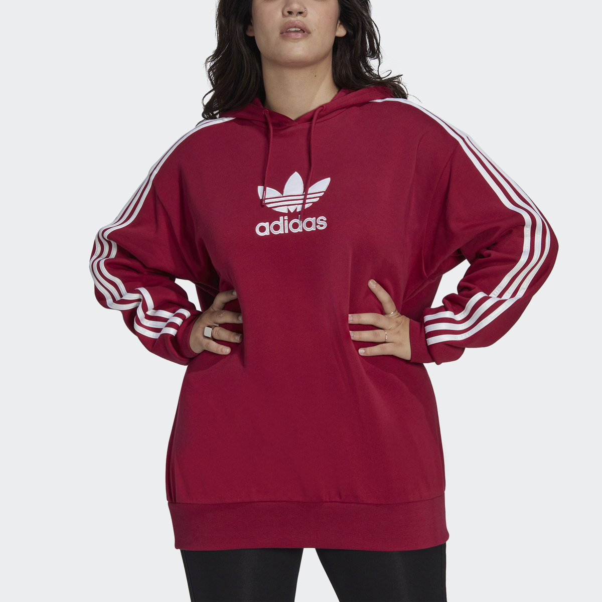 Adidas Adicolor Trefoil Hoodie Plus Size Ii6104