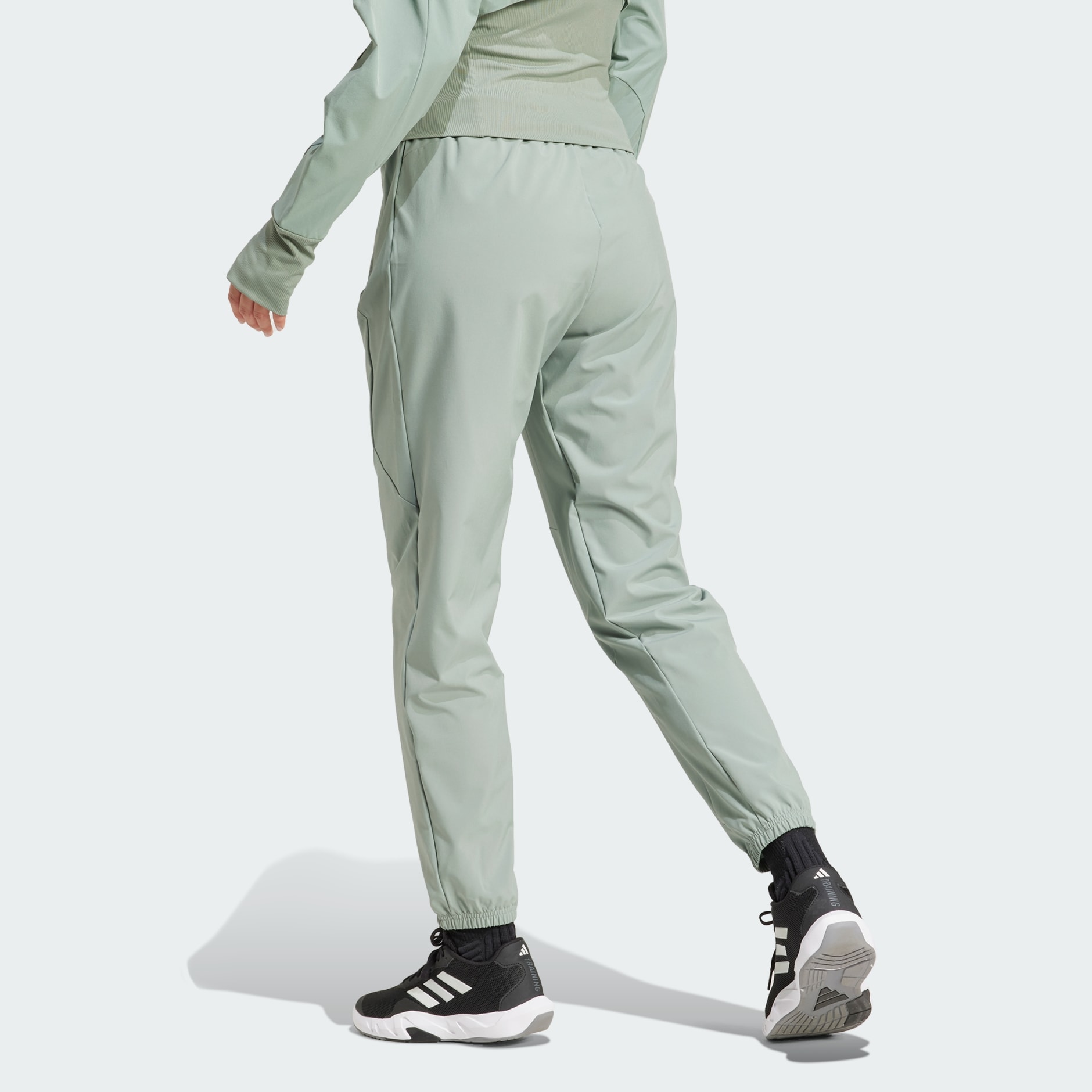 Women's Clothing - Four-Way Stretch-Woven Training Pants - Green ...