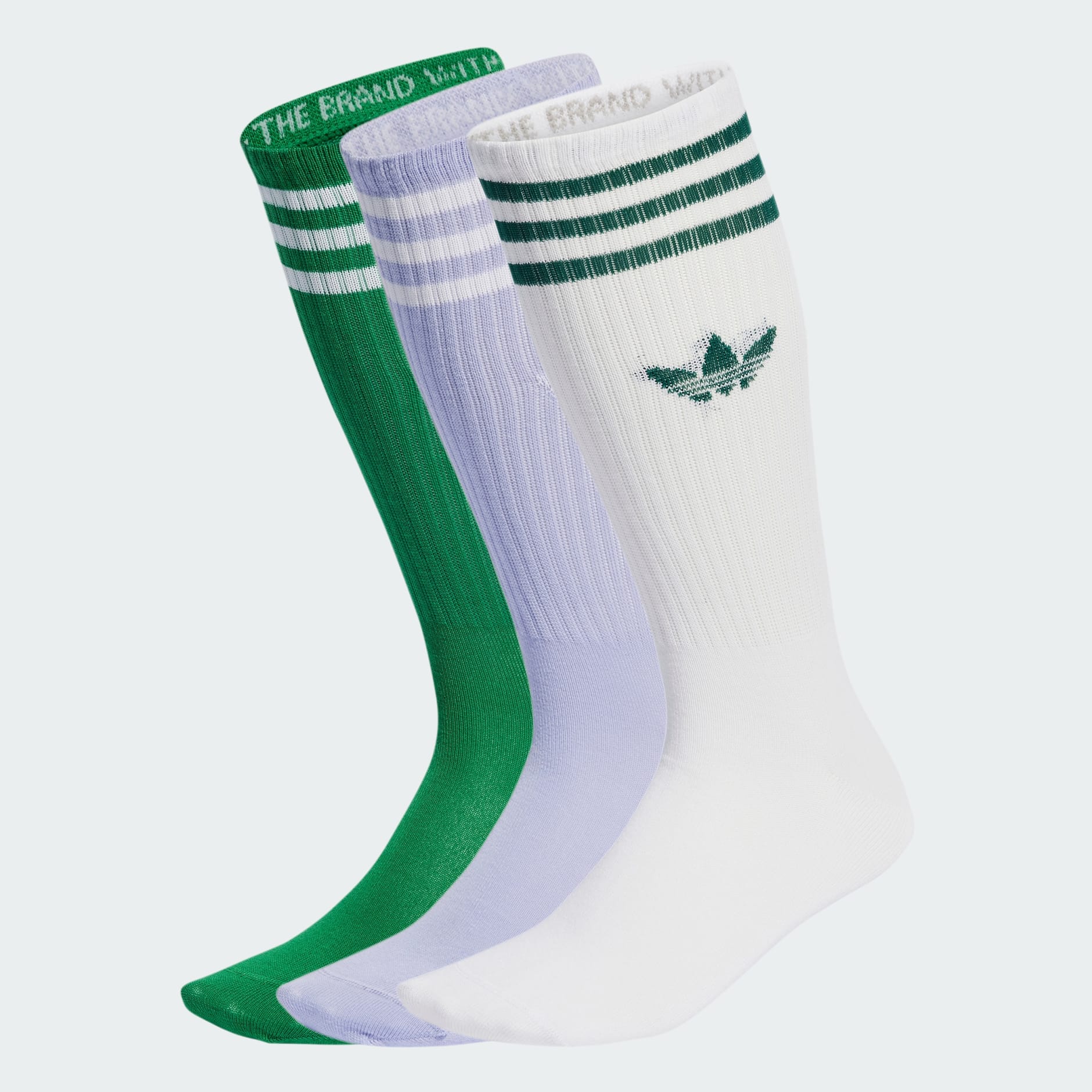 Accessories - Solid Crew Socks 3 Pairs - Purple | adidas South Africa