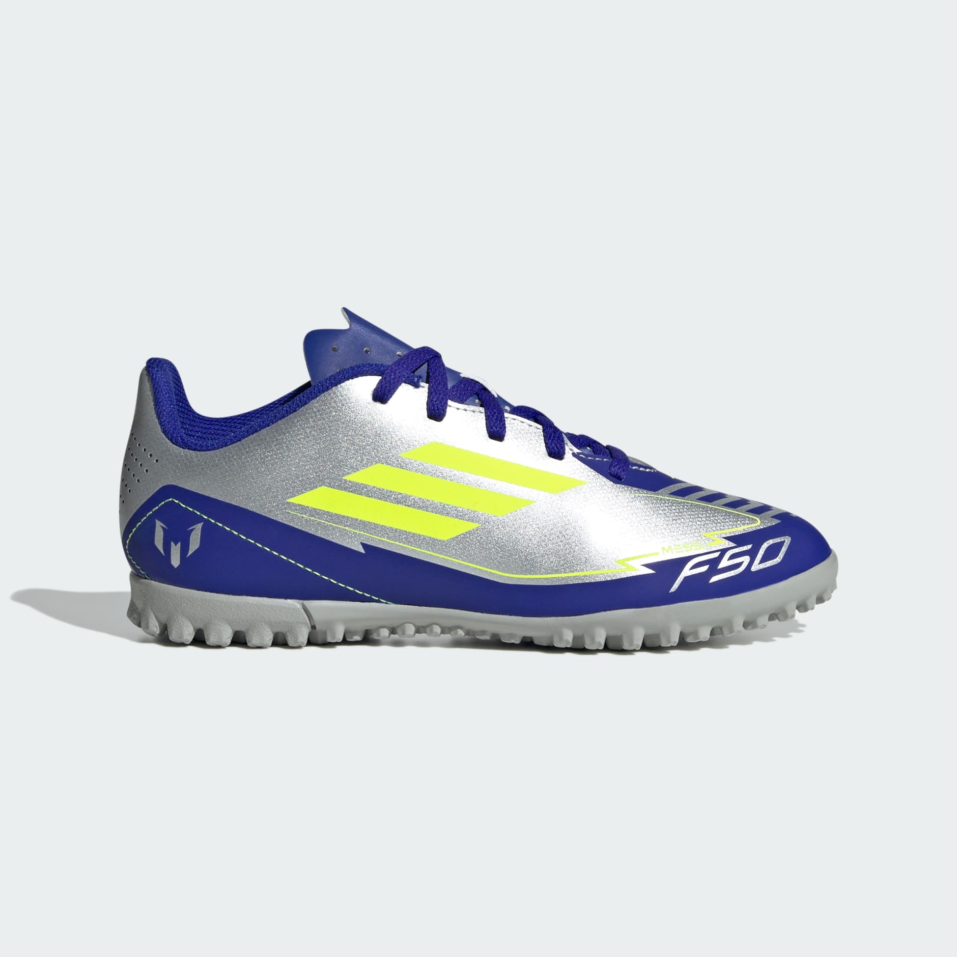 adidas F50 Club Messi Turf Boots Kids - Silver | adidas UAE