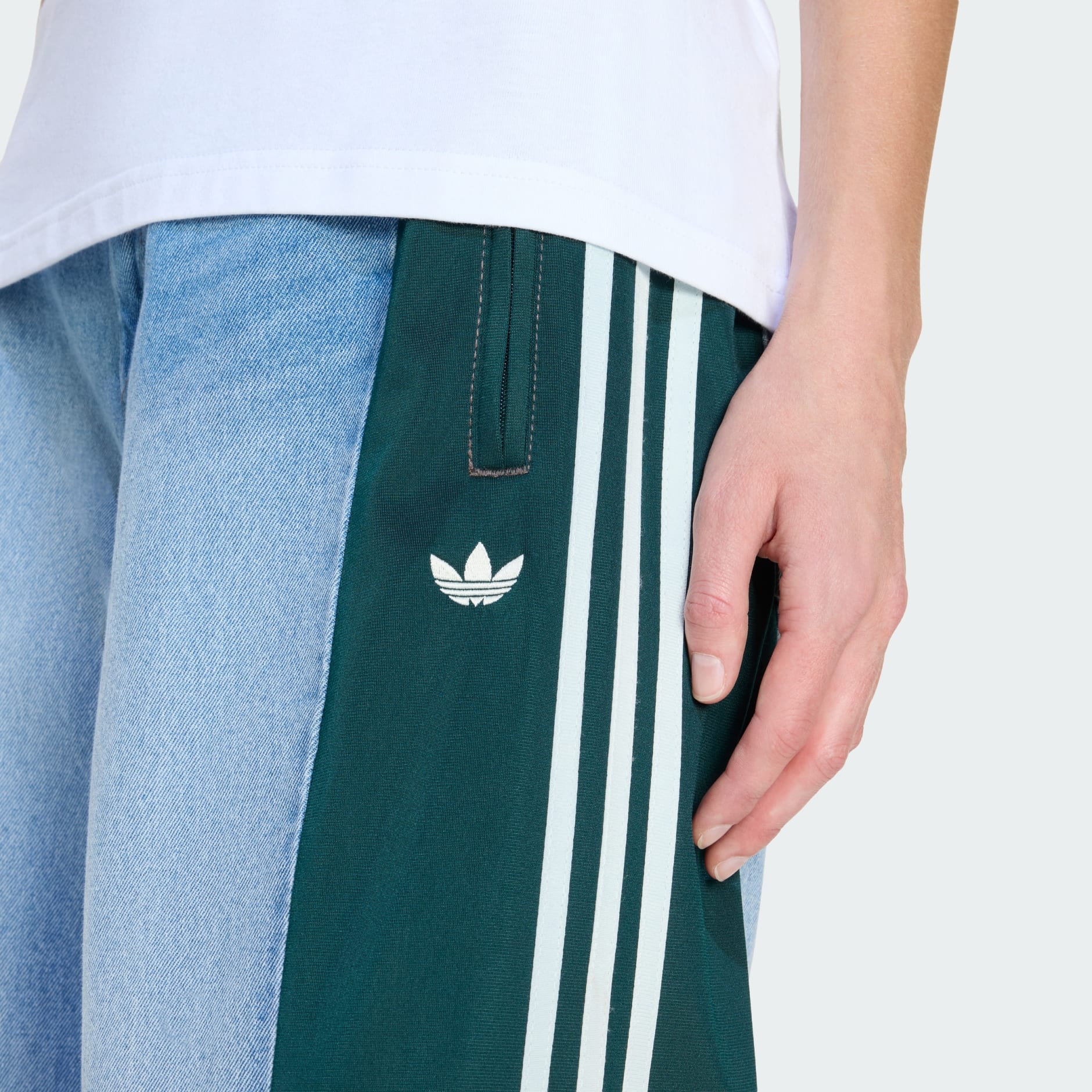 adidas adidas Originals Athletic Dept Denim Firebird Pants - Blue ...