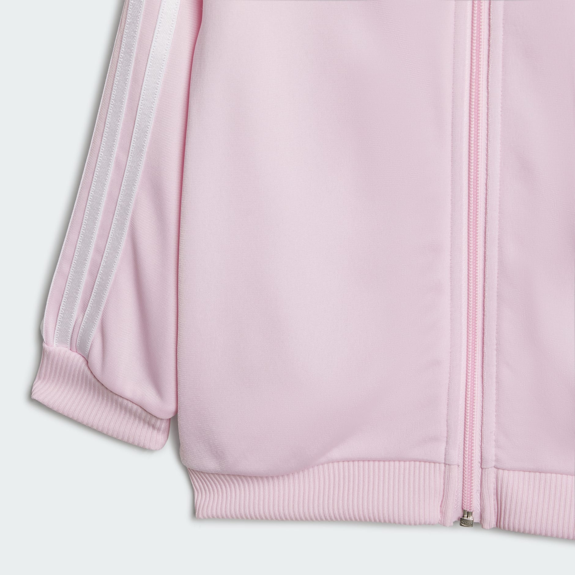 adidas Essentials Shiny Hooded Track Suit - Pink | adidas LK