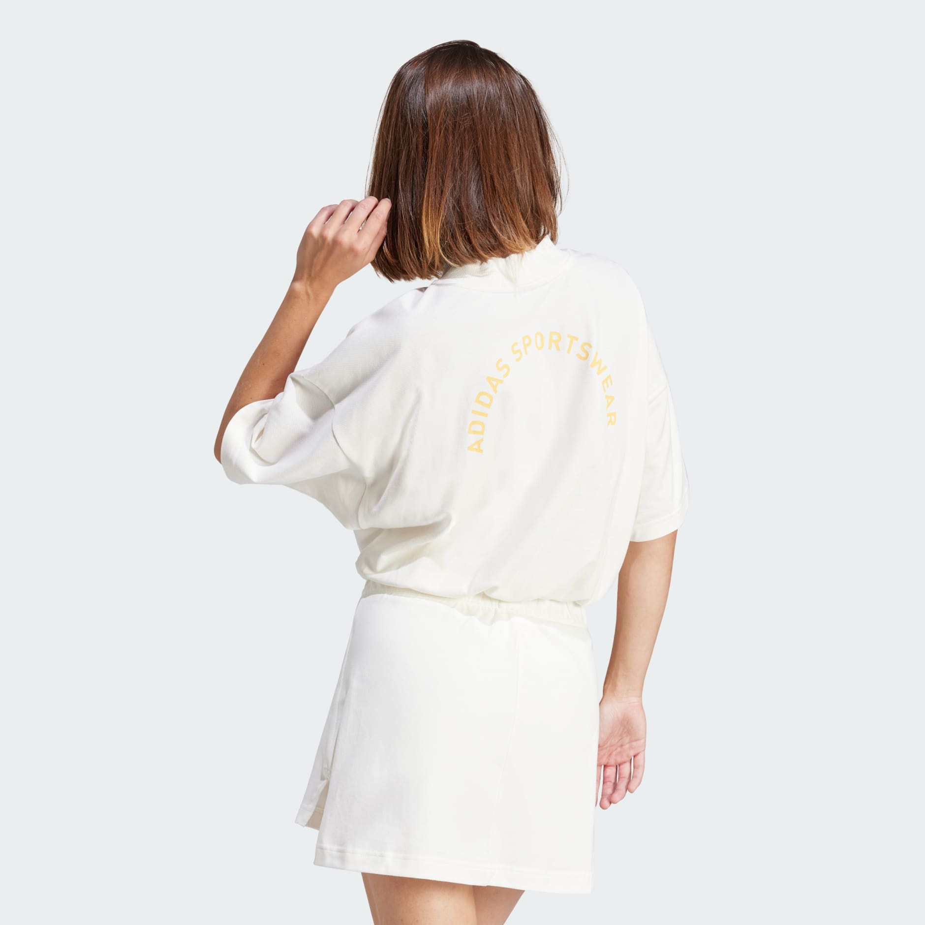 الملابس تيشيرت Sportswear Resort Graphic Crop Half Zip أبيض