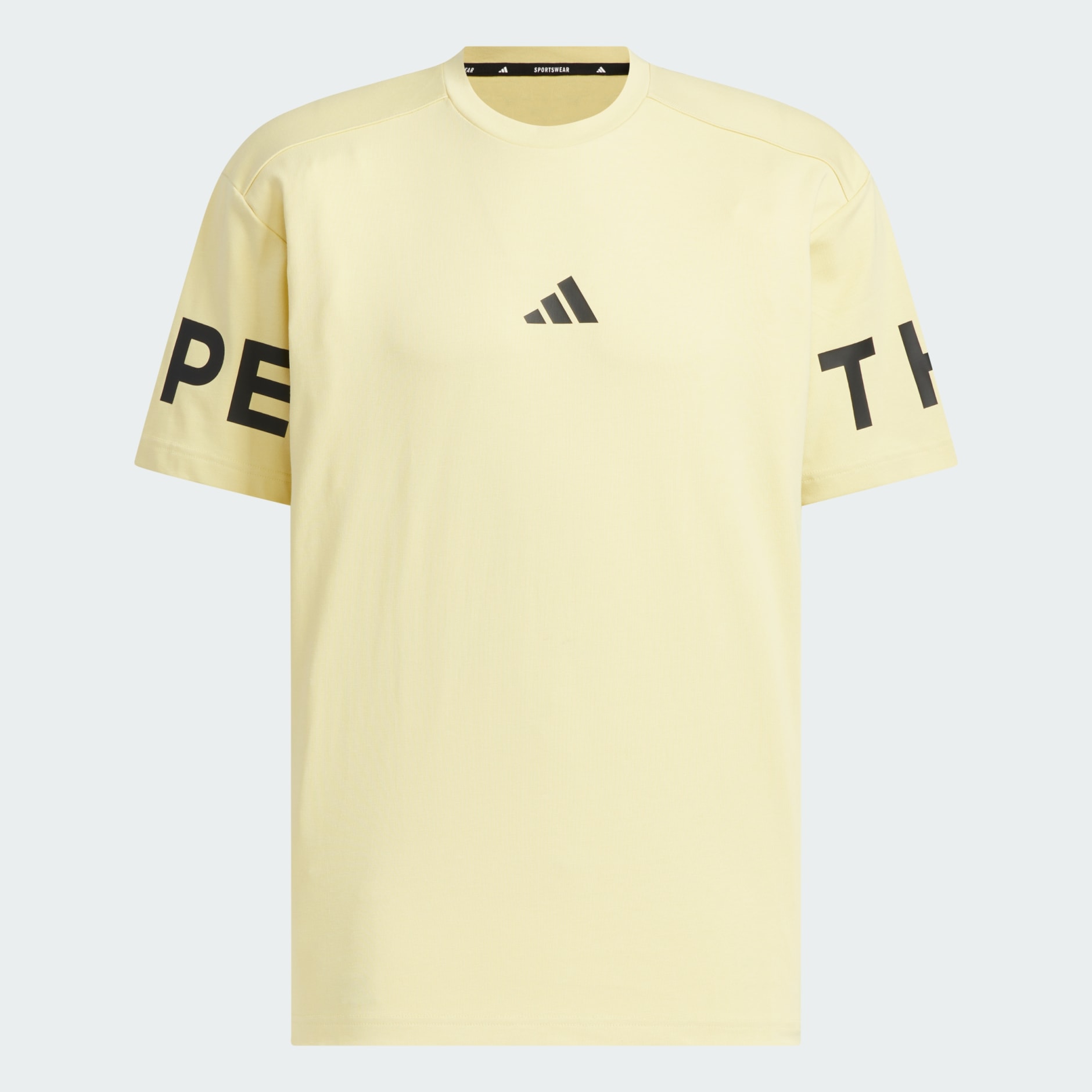 Wording Pack Loose Fit Heavy Single Jersey Short Sleeve Tee - Yellow ...