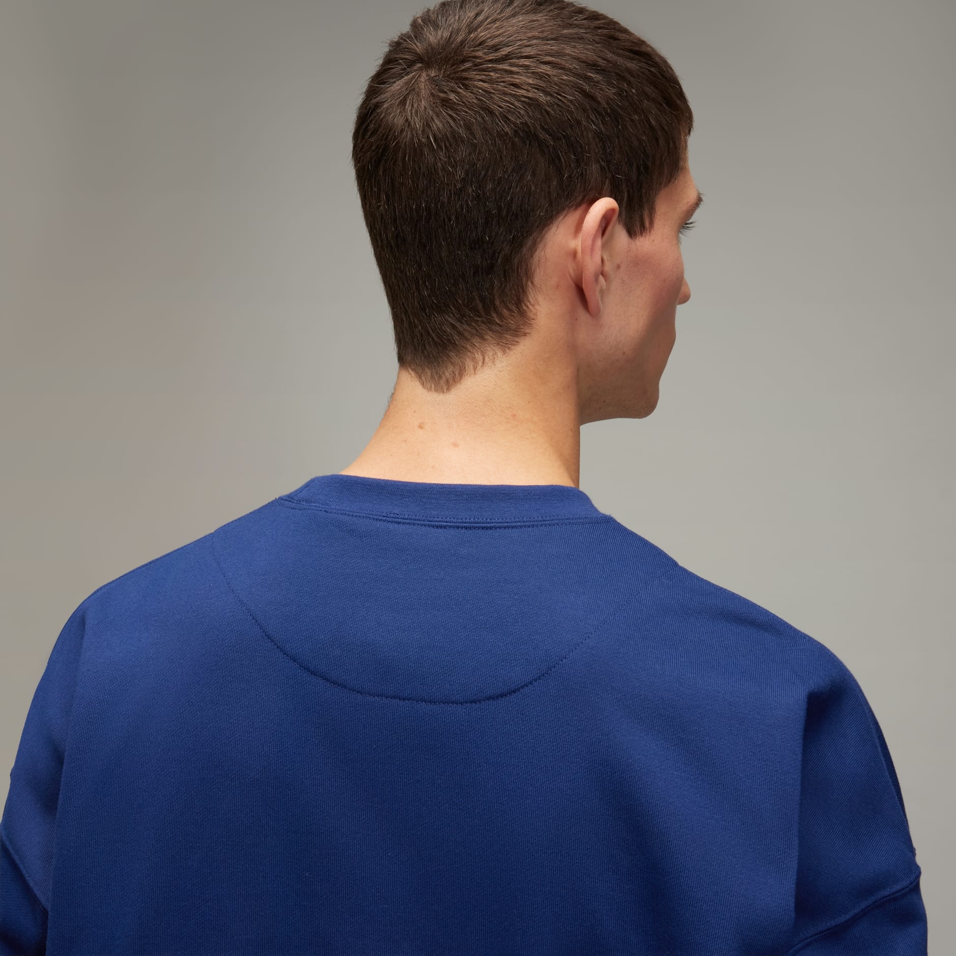 Clothing - Y-3 French Terry Crew Sweater - Blue | adidas South Africa