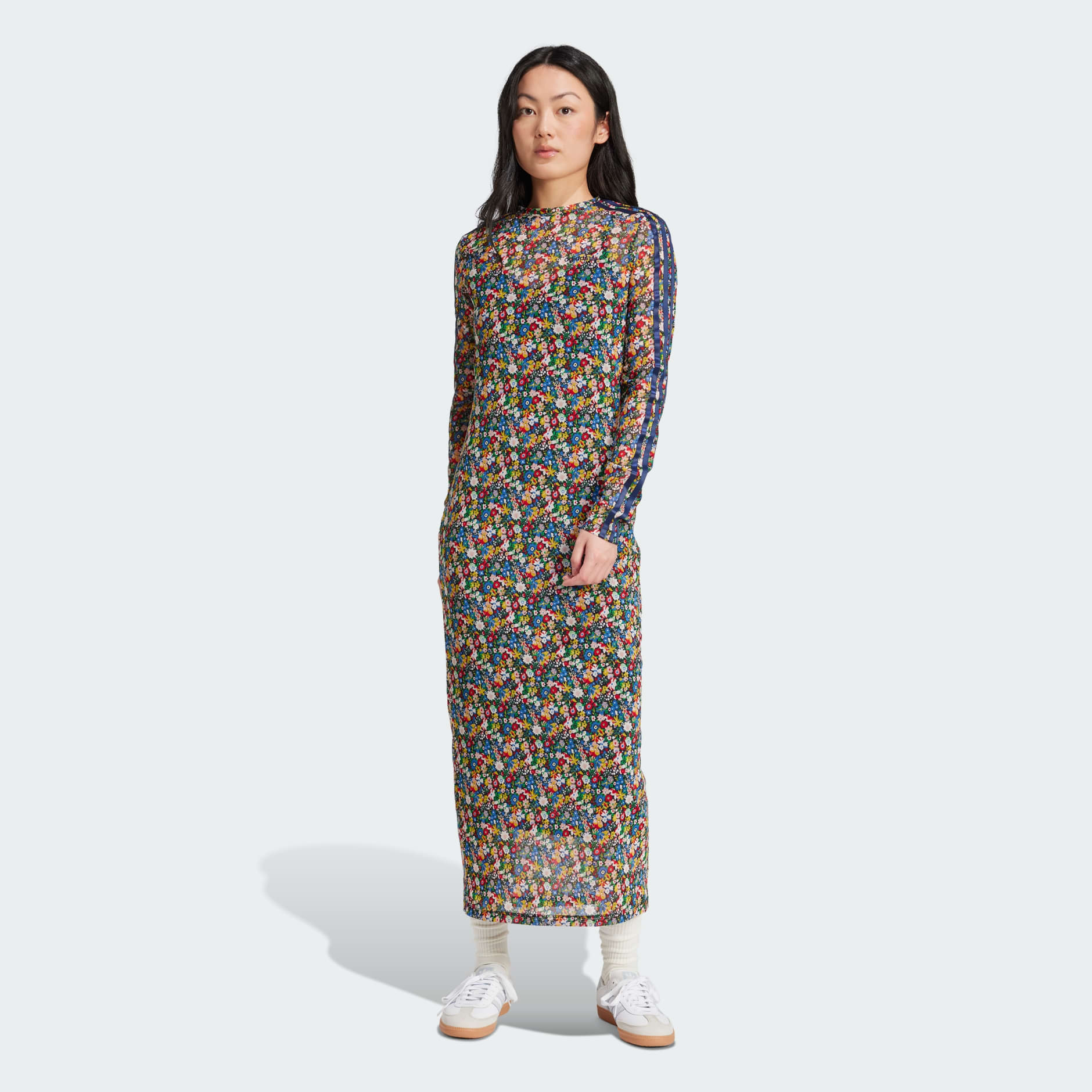 adidas adidas Originals x Liberty London Mesh Maxi Dress - Multicolour ...