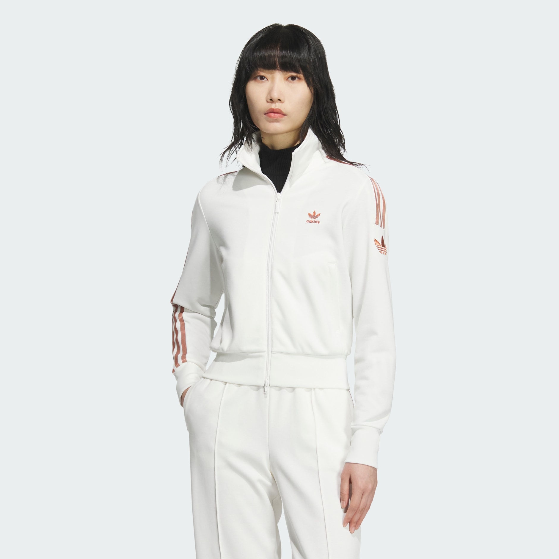 Retro Trefoil Track Top - White | adidas Hong Kong