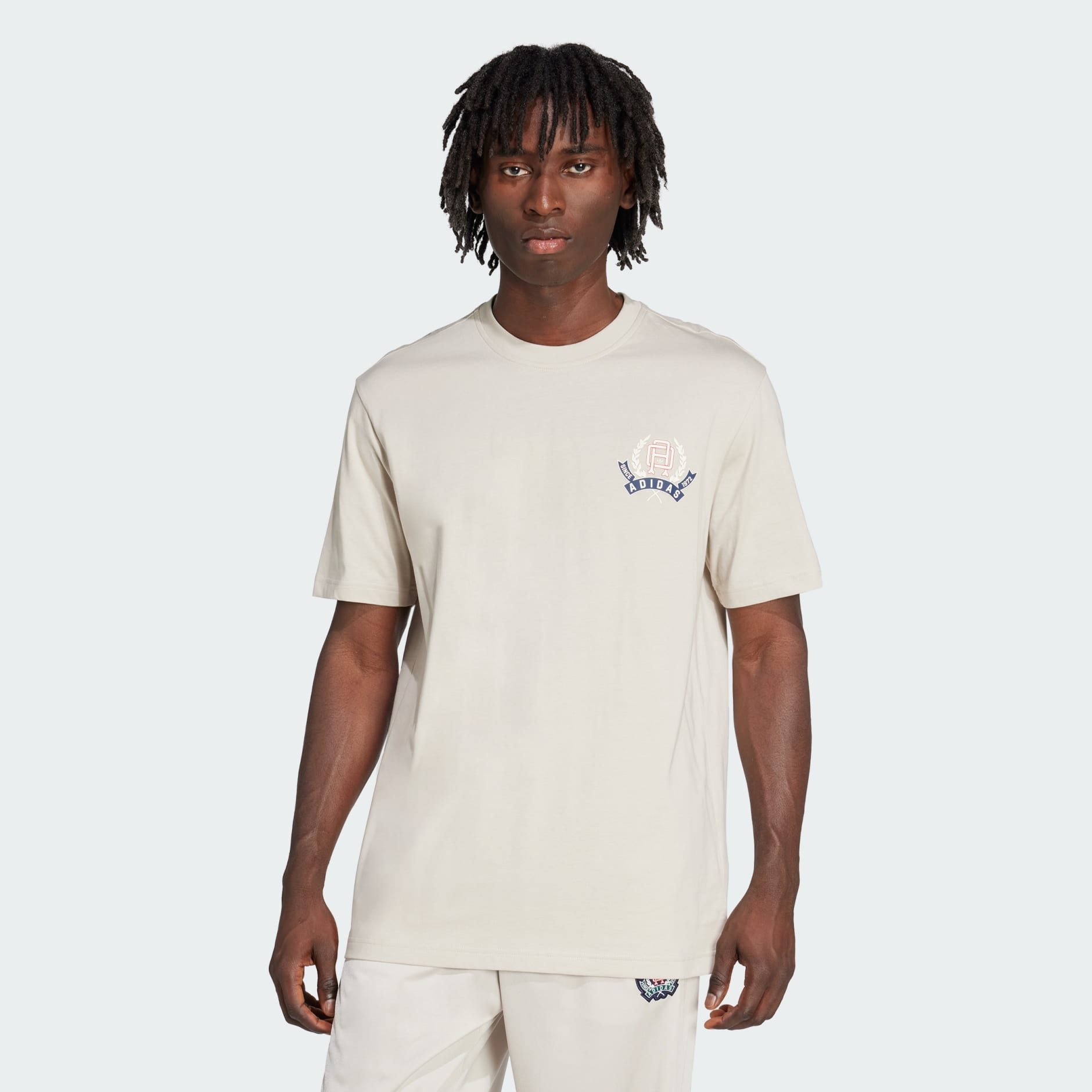 Clothing - Loose Tee - Beige | adidas Qatar