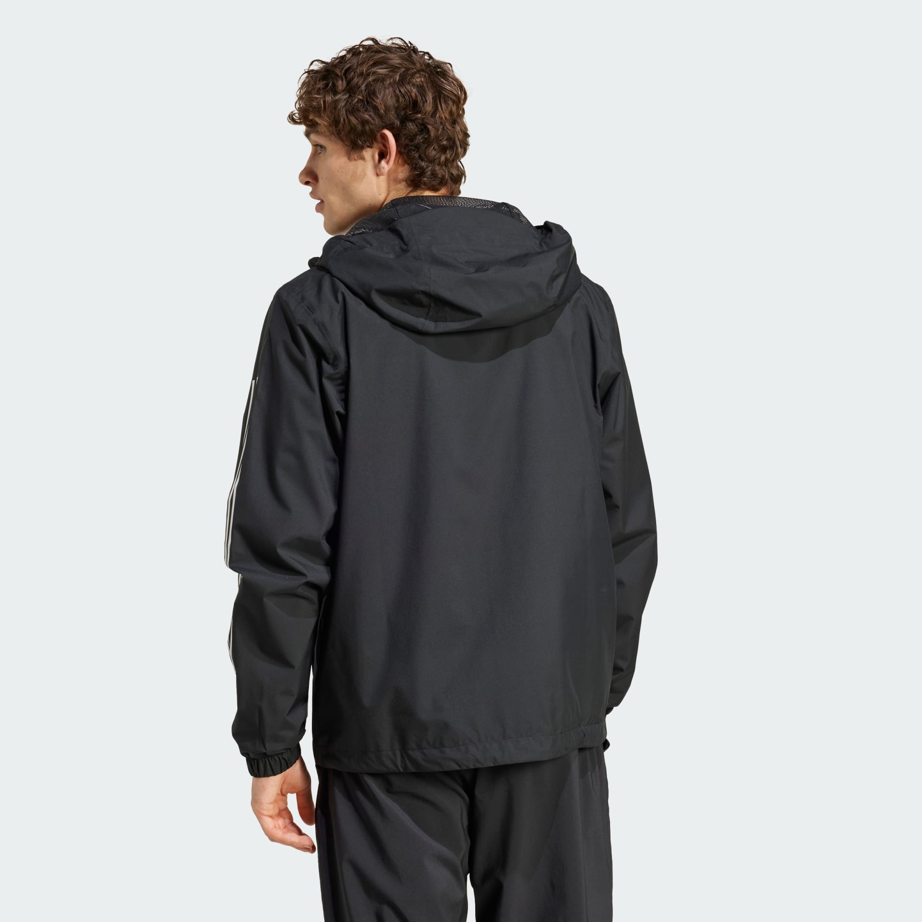 Clothing - Essentials 3-Stripes RAIN.RDY Jacket - Black | adidas South ...