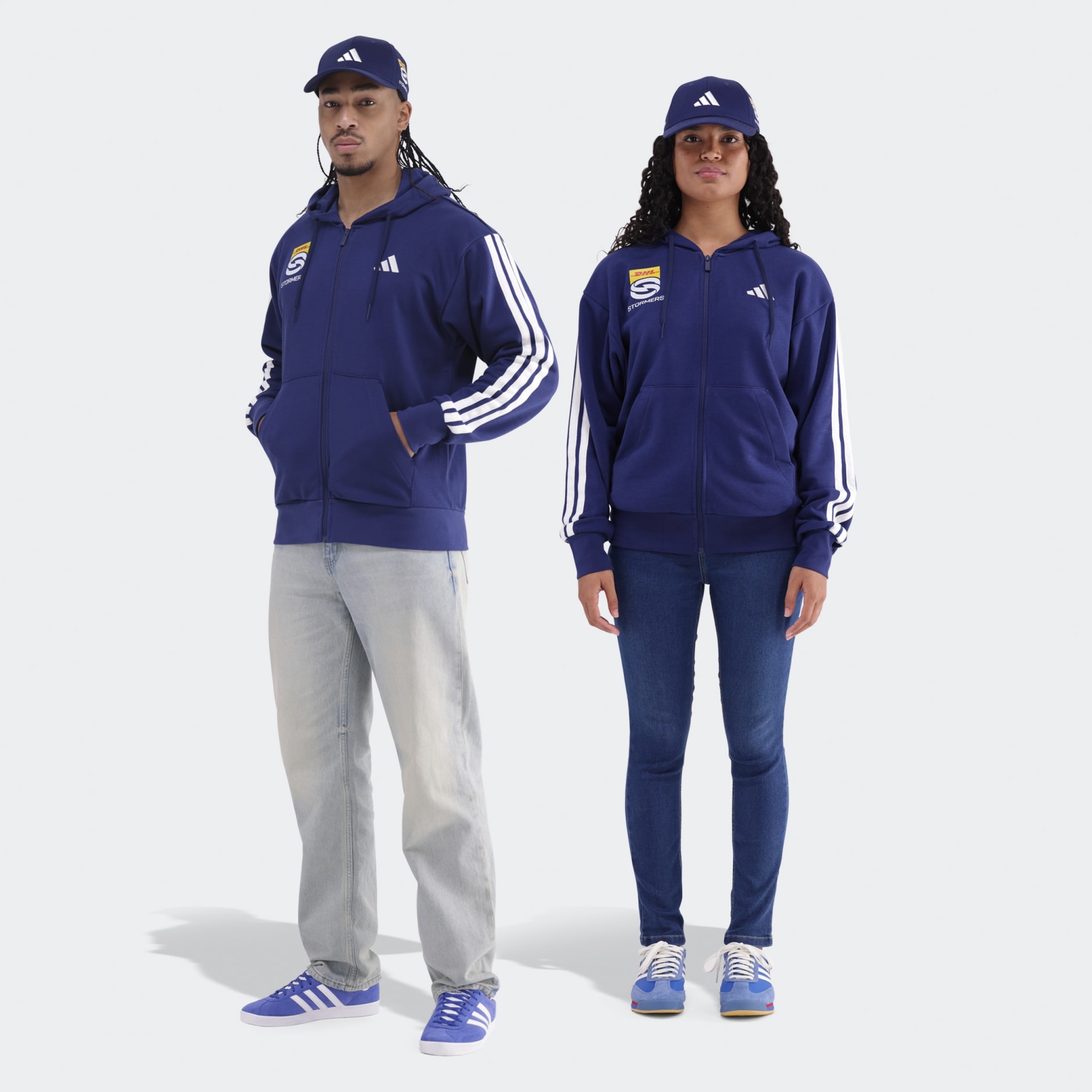Clothing - DHL Stormers Full-Zip Hoodie - Blue | adidas South Africa