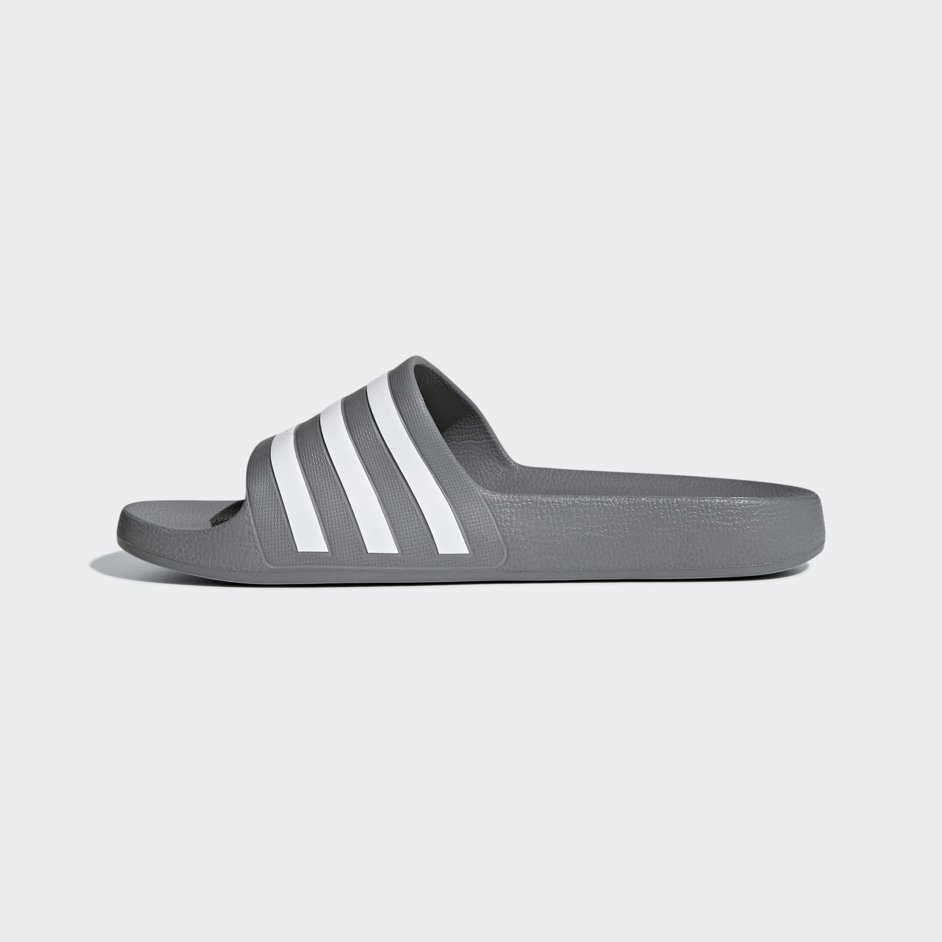 Shoes - Adilette Aqua Slides - Grey | adidas Saudi Arabia