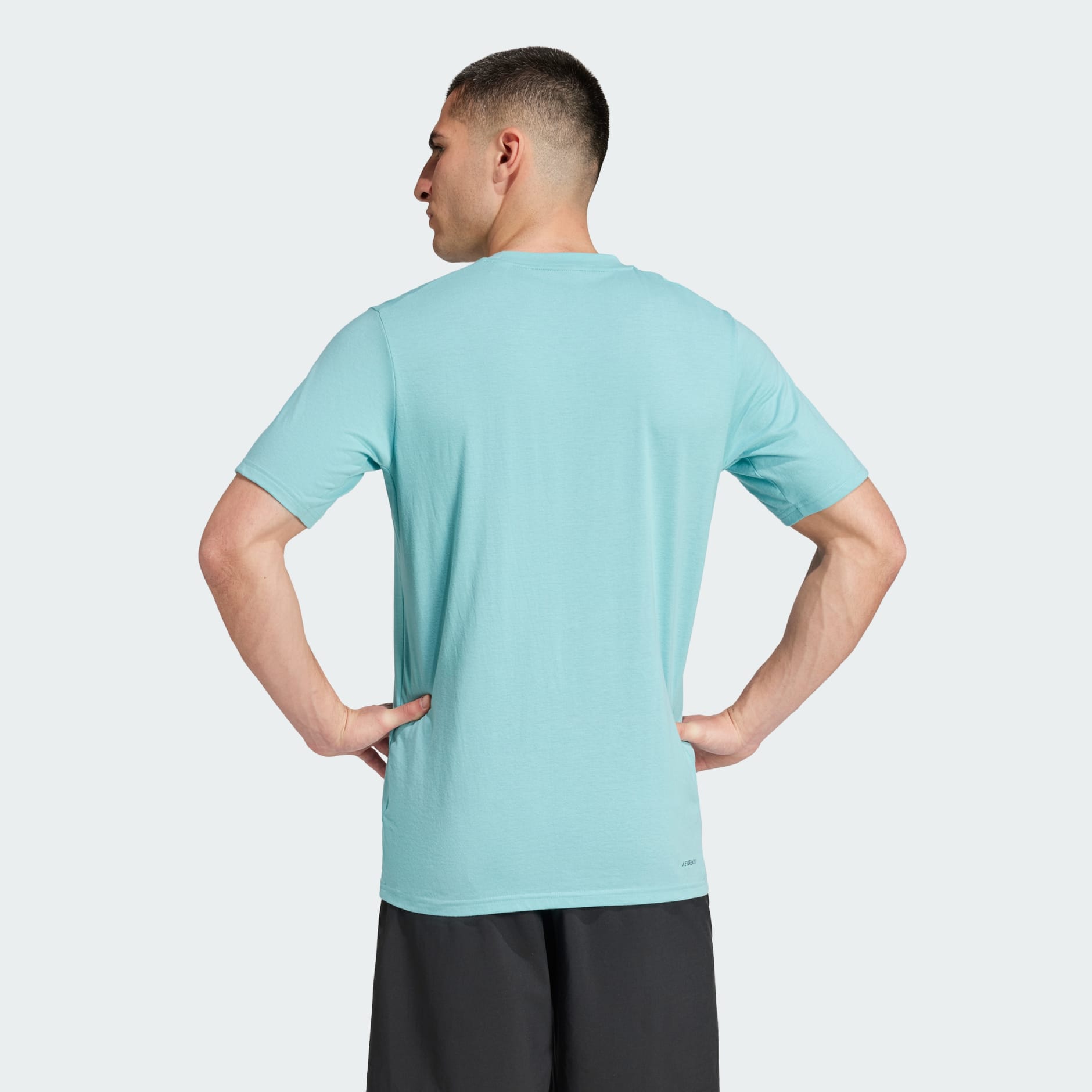 adidas Train Essentials Feelready Training Tee - Turquoise | adidas TZ