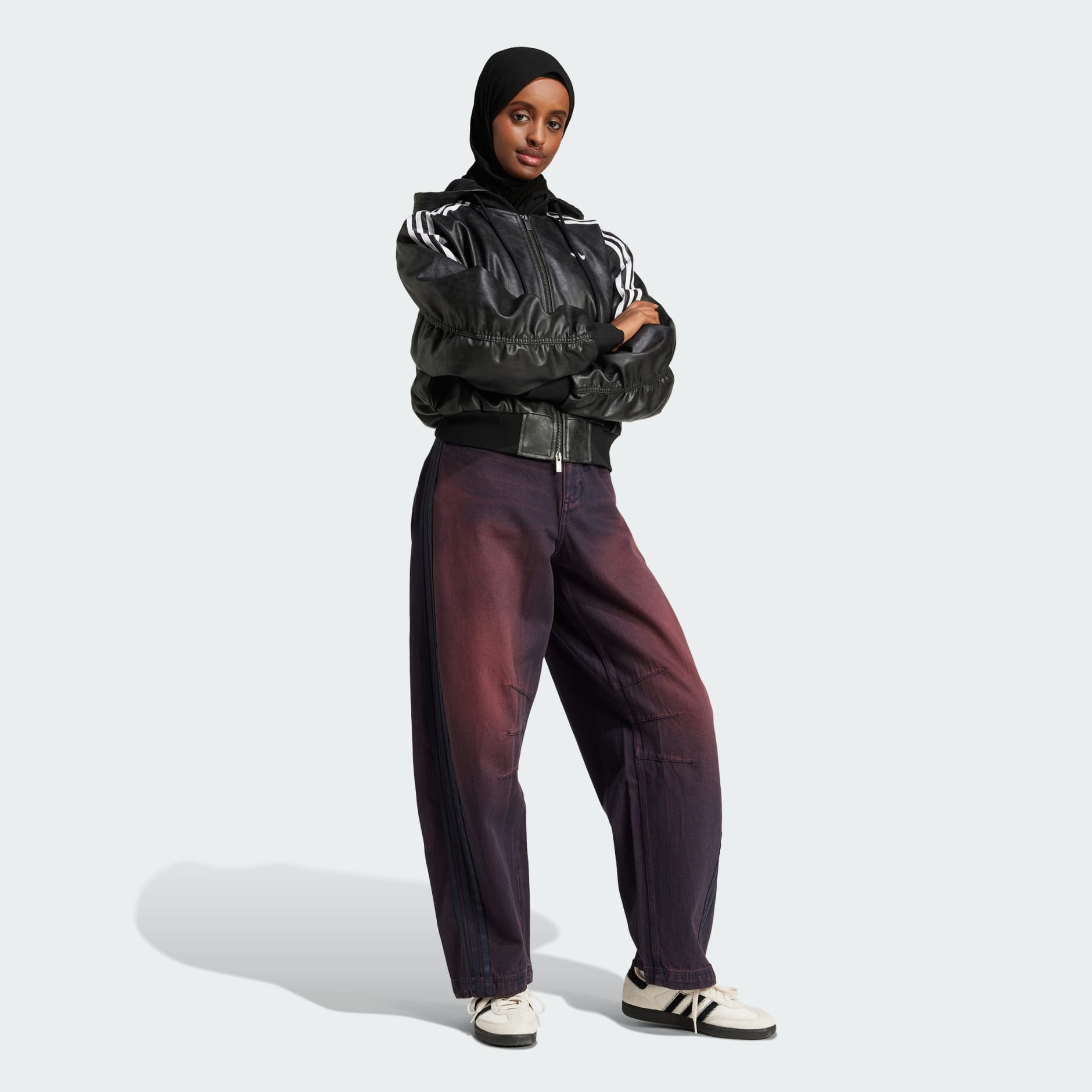 Adilenium Season 3 Vintage Faux Leather Jacket - Black | adidas Hong Kong