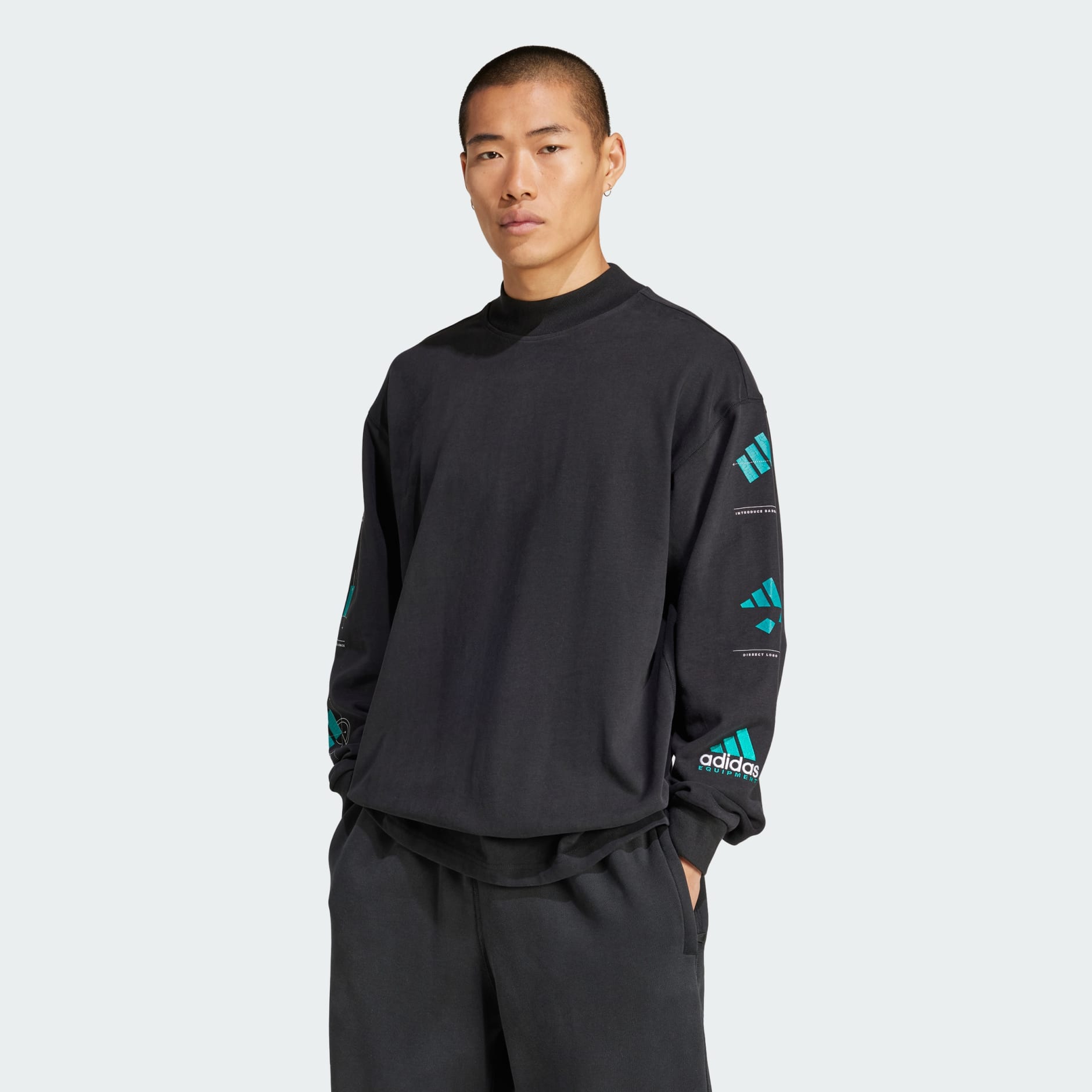 EQT GFX TEE LS - 黑色 | adidas香港官方網上商店