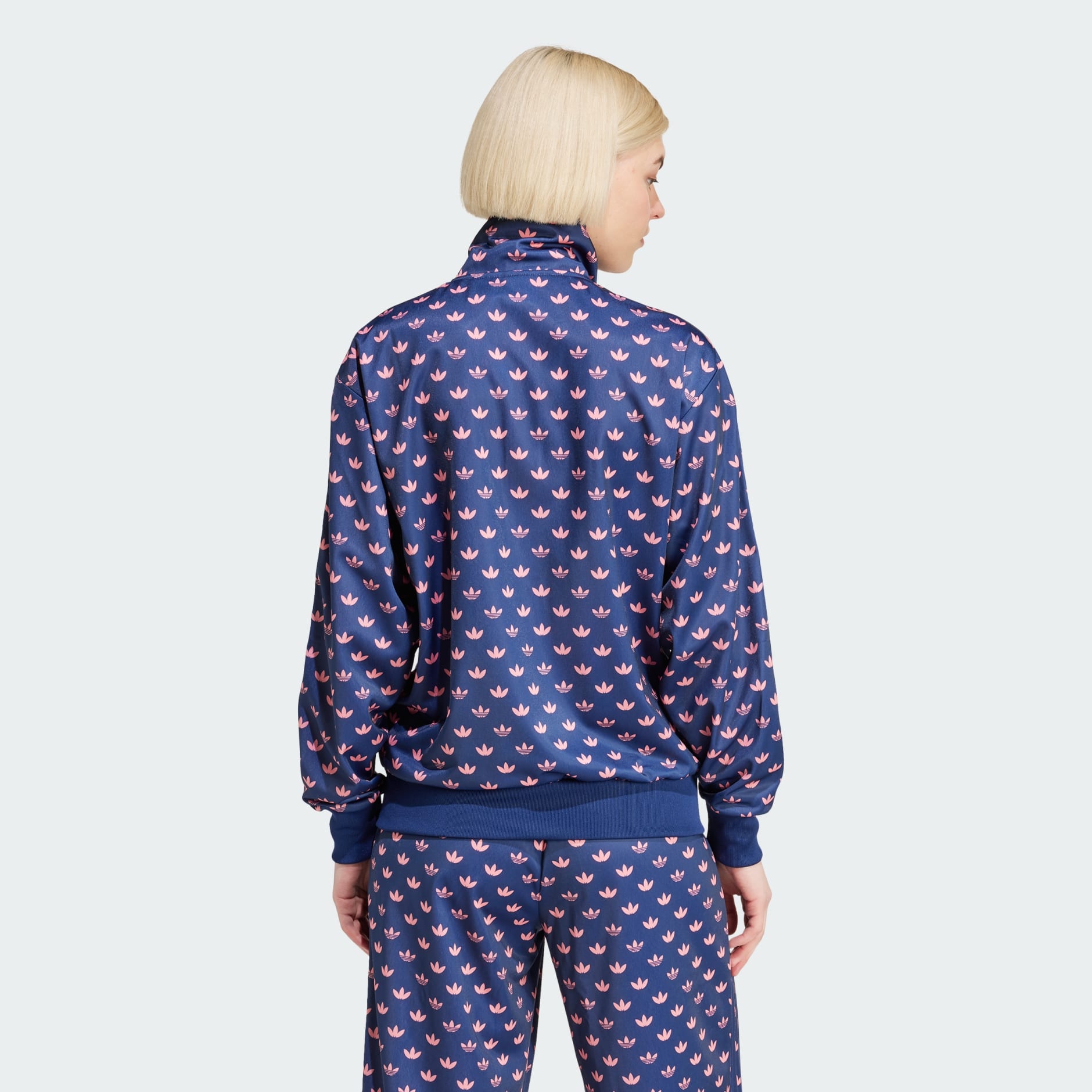 Clothing - Monogram Firebird Track Top - Blue | adidas South Africa