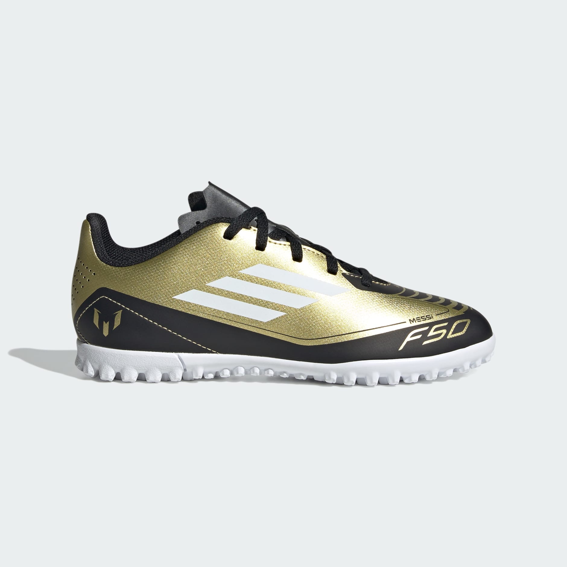 Kids Shoes - Messi F50 Club Turf Boots Kids - Gold | adidas Egypt