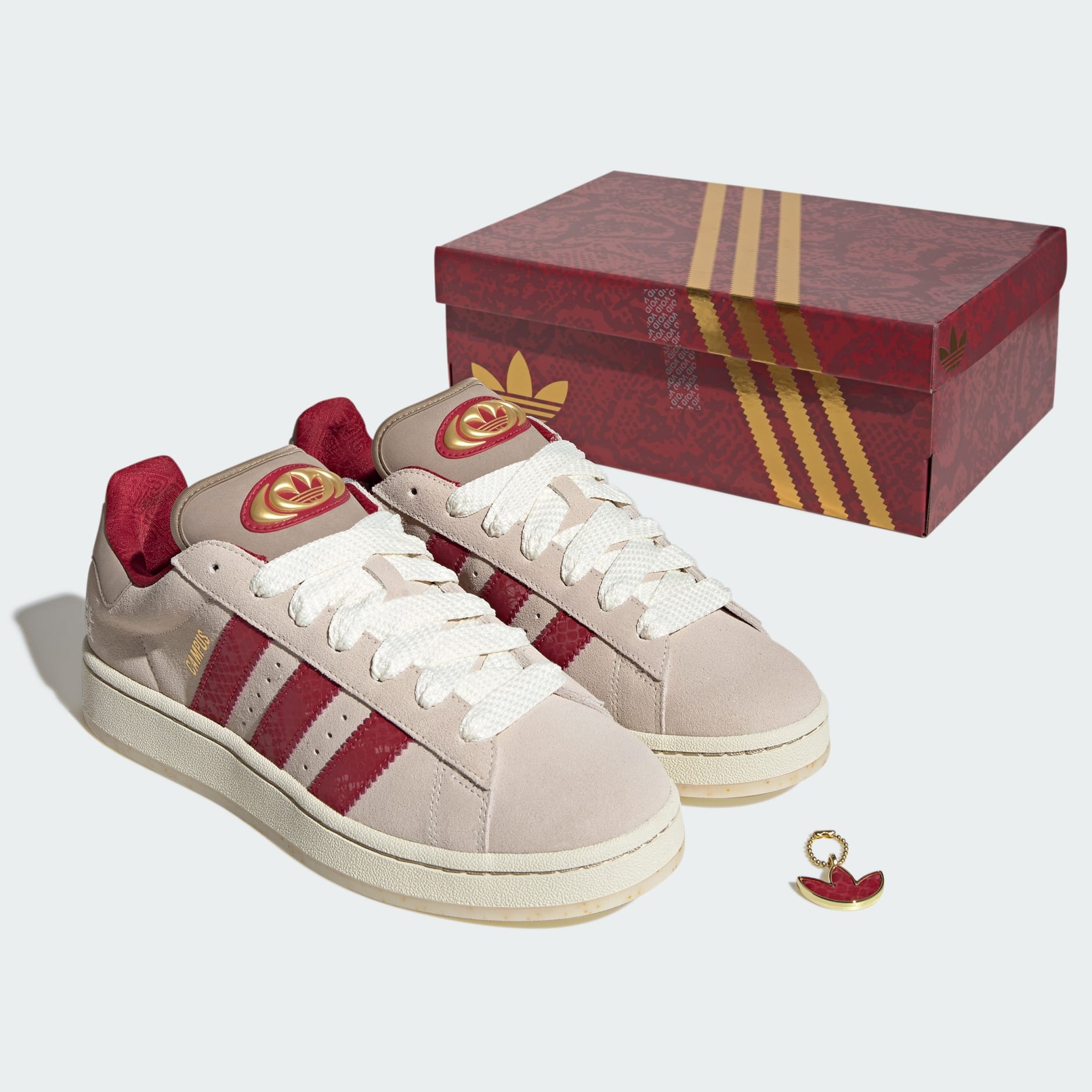 Campus CNY Lea Shoes - Burgundy | adidas Hong Kong