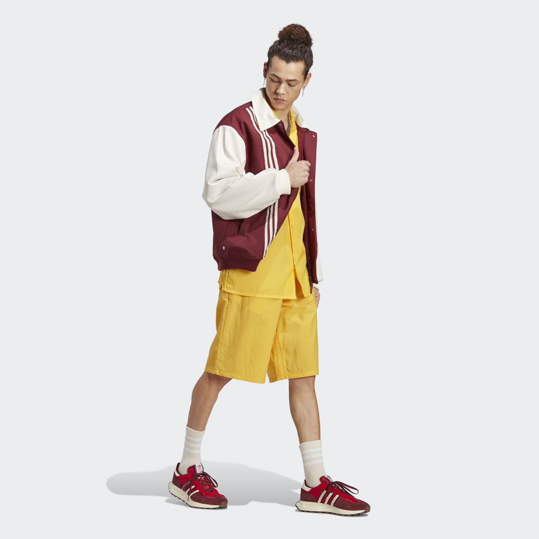 Men's Clothing - adidas RIFTA Metro Long Shorts - Yellow | adidas Egypt
